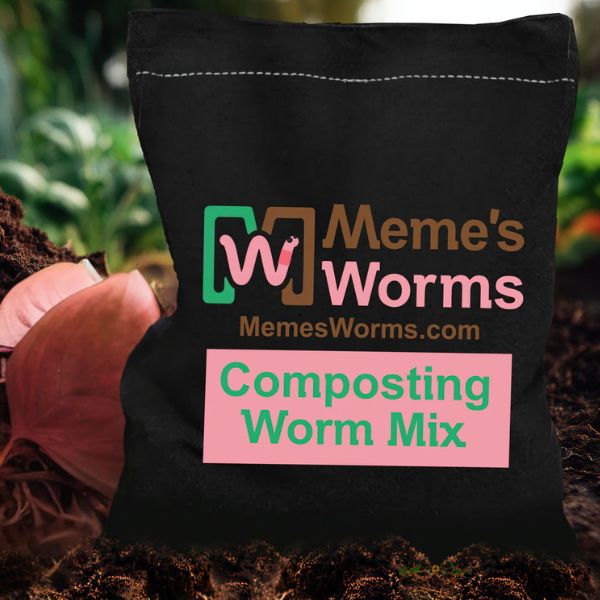 Composting Worm Mix – Red Wigglers & European Nightcrawlers